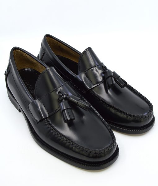 Tassel Loafers In Black The Baron Mod Shoes